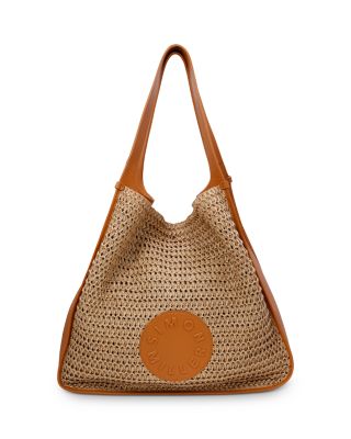 Simon Miller Banyan Straw & Leather Tote Bag In Natural | ModeSens