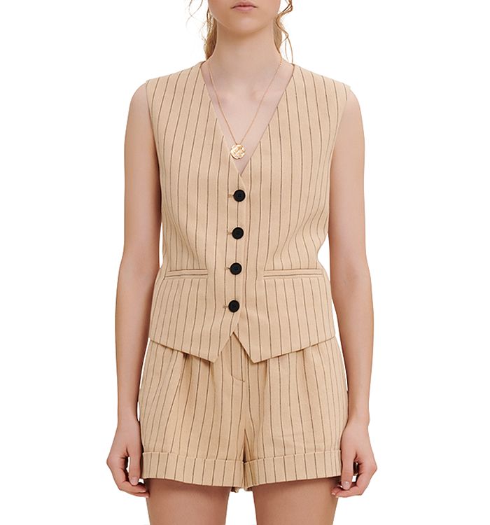 Maje Vilatex Pinstriped Vest | Bloomingdale's