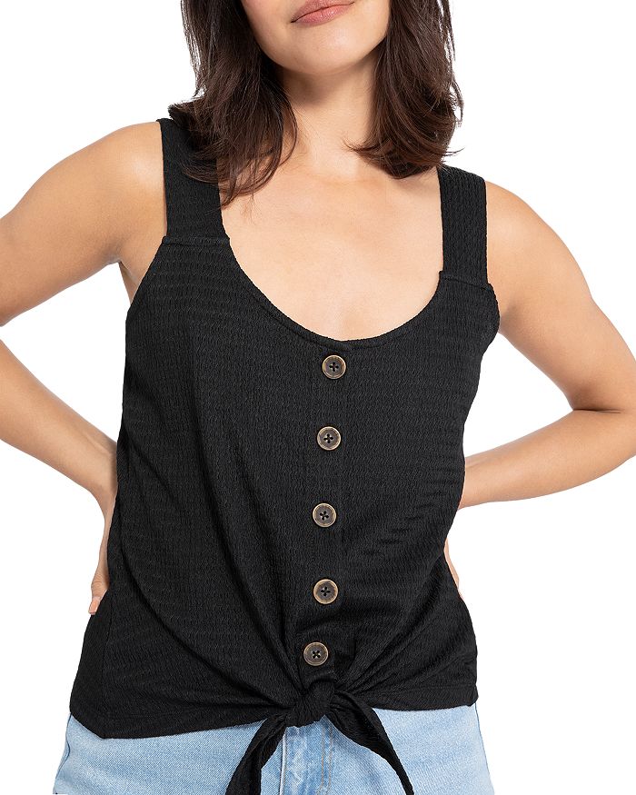 Sanctuary Golden Hour Tie Front Tank Top | Bloomingdale's