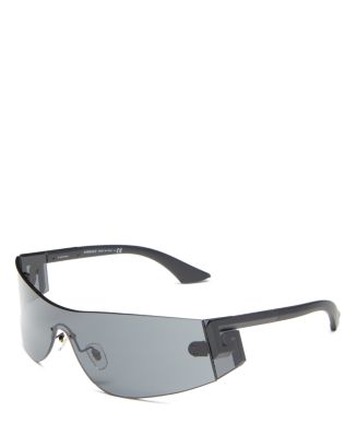 Versace Rimless Shield Sunglasses, 142mm | Bloomingdale's