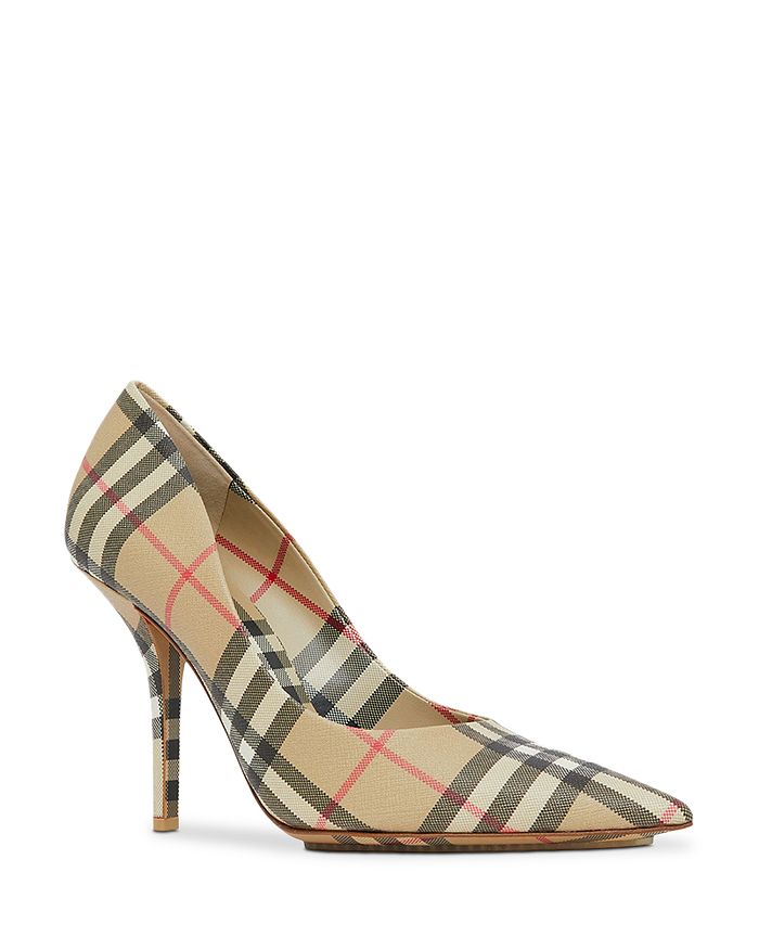 Burberry Women's Aubrey Vintage Check High Heel Pumps | Bloomingdale's
