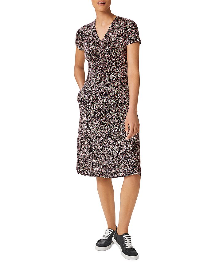 Hobbs London Simmy Printed Drawstring Front Dress | Bloomingdale's