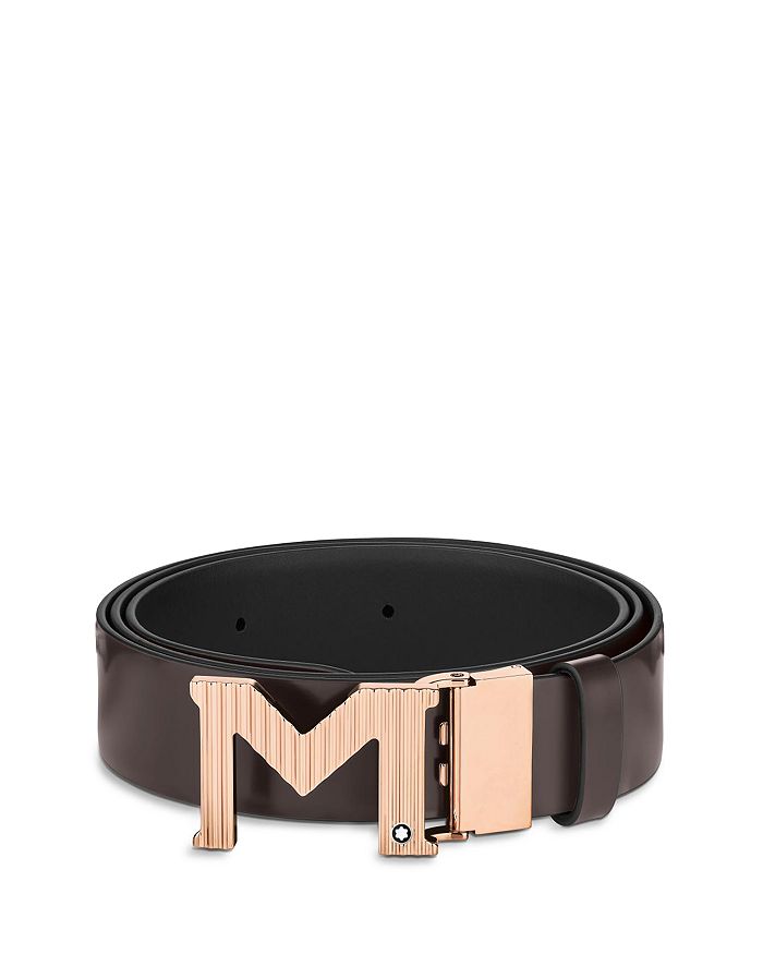 Montblanc M Buckle Reversible Leather Belt | Bloomingdale's