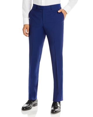 Robert Graham Wool & Mohair Slim Fit Suit Pants In Blue | ModeSens