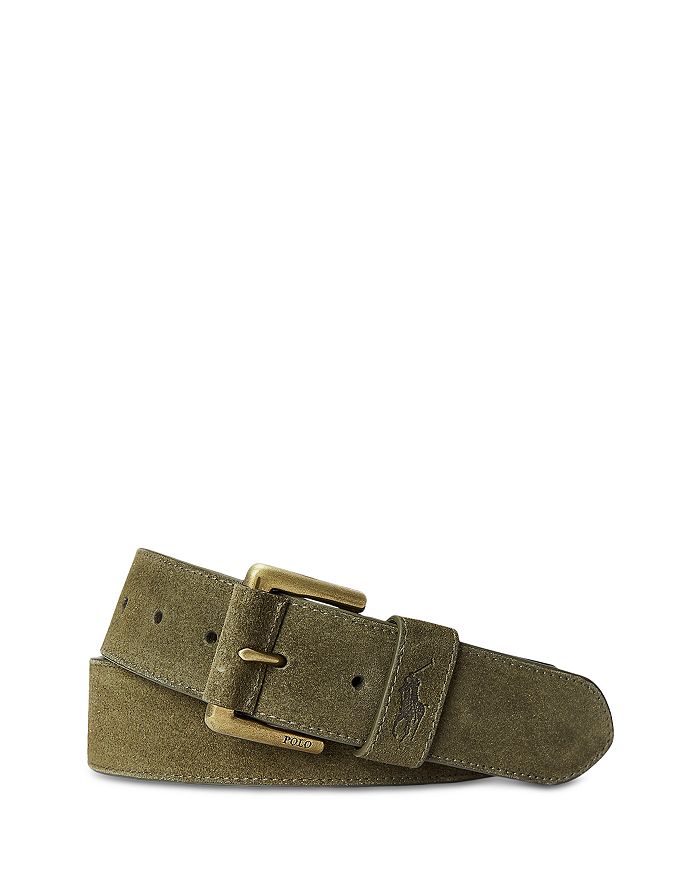 Polo Ralph Lauren Men's Suede Roller Buckle Belt | Bloomingdale's