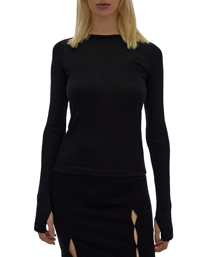 Helmut Lang Slit Sleeve Top | Bloomingdale's