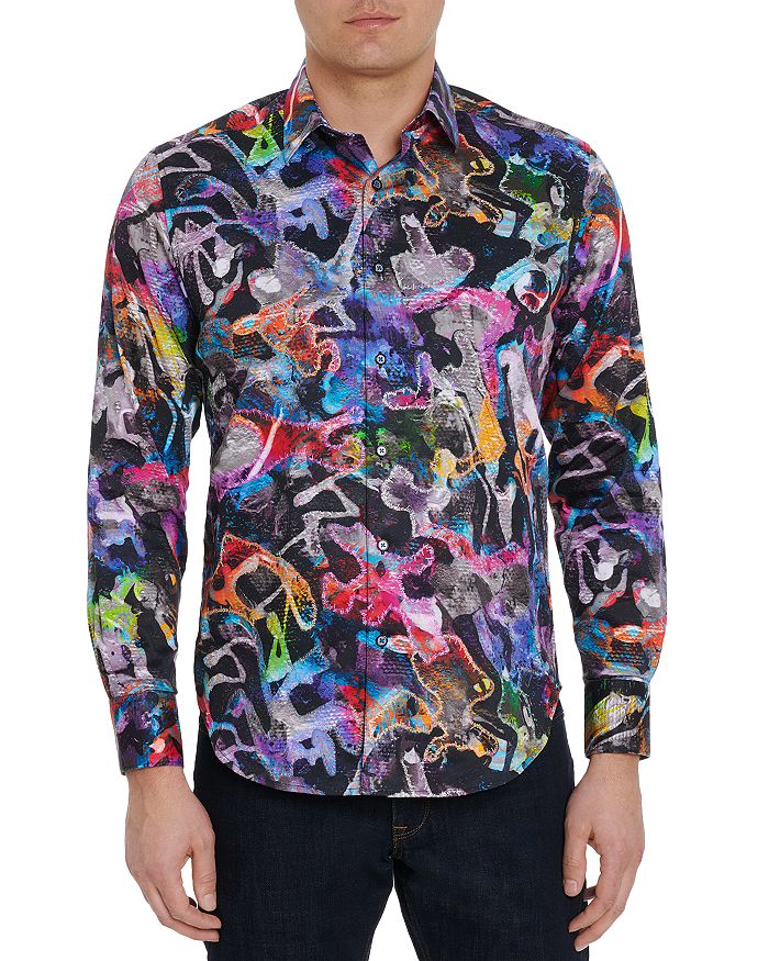 Robert Graham Ion Storm Vivid Camo Long Sleeve Shirt | Bloomingdale's