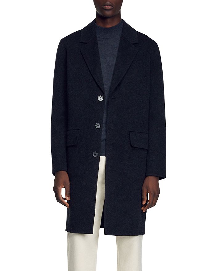 Sandro Double Sided Coat | Bloomingdale's