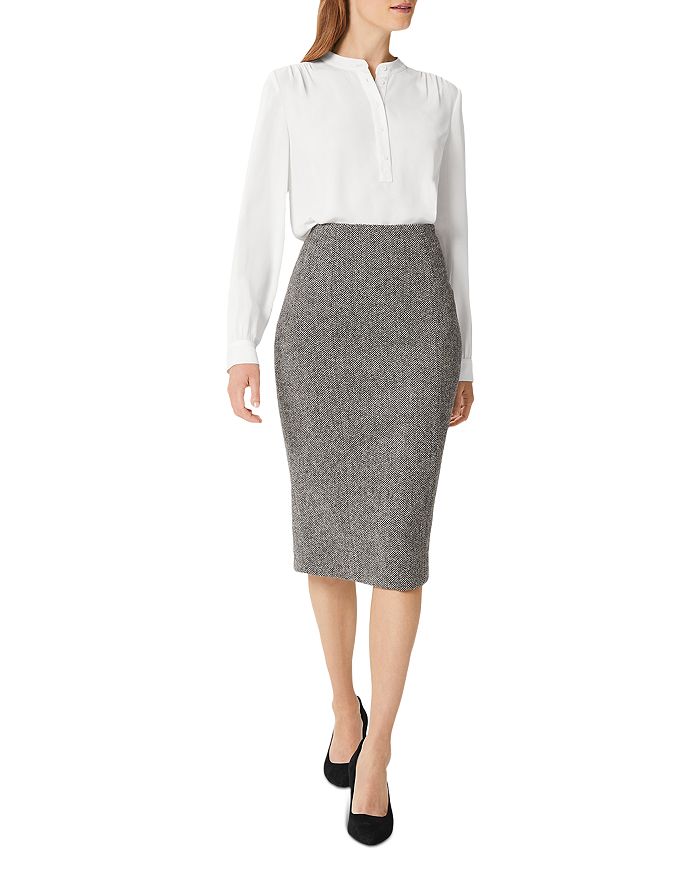 HOBBS LONDON Daniella Wool Pencil Skirt | Bloomingdale's