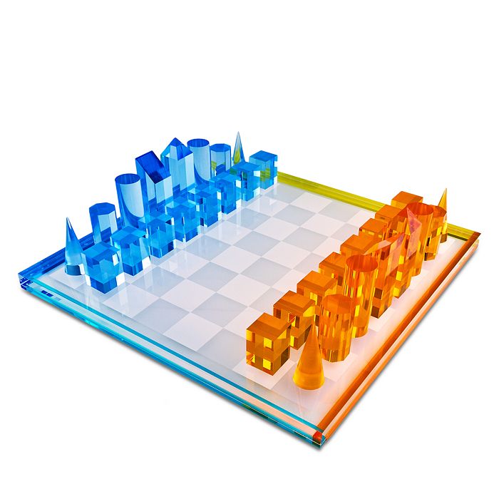 Tizo Multi Color 15" Lucite Chess Set | Bloomingdale's