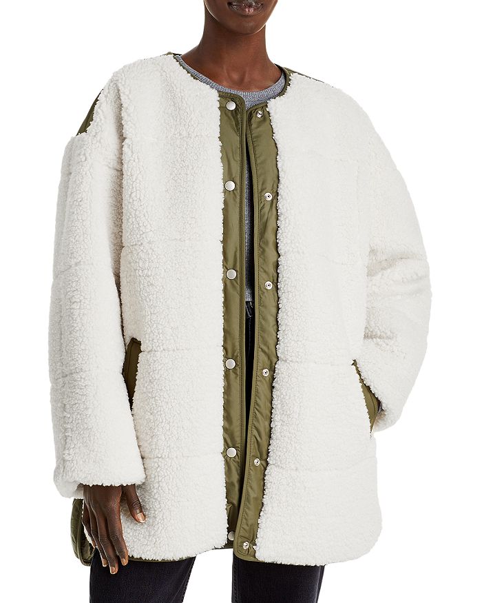 FRAME Oversized Fleece Coat | Bloomingdale's