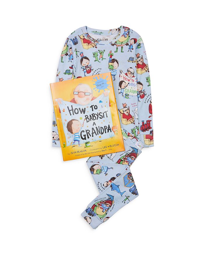 Hatley Books to Bed Boys' How to Babysit Grandpa Pajamas & Book Set ...