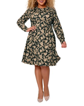 Leota Plus Lara Fit-and-Flare Dress | Bloomingdale's