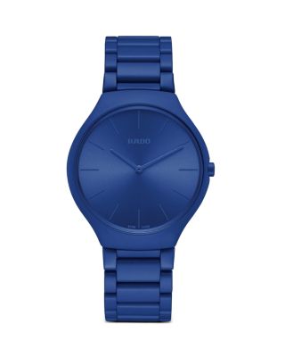 Rado Unisex Swiss True Thinline Les Couleurs Le Corbusier Blue High ...