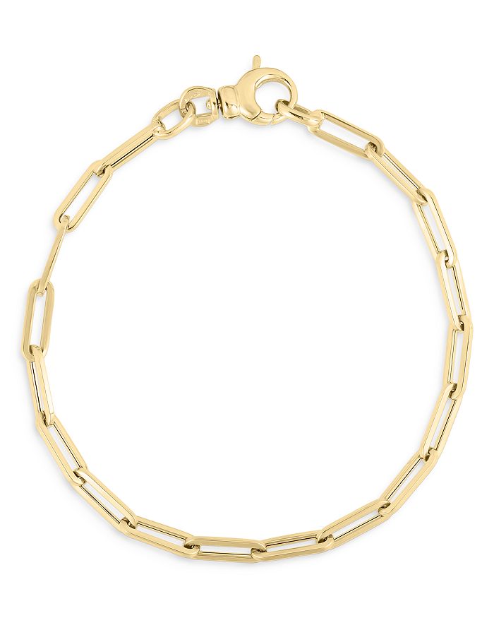 Roberto Coin 18K Yellow Gold Elongated Link Chain Bracelet | Bloomingdale's