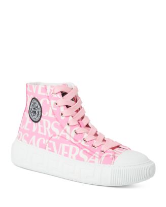 Versace Women's Lace Up High Top Sneakers | Bloomingdale's