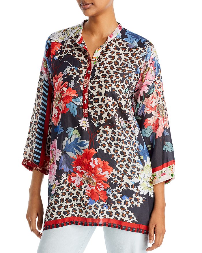 Johnny Was Ontari Cordia Printed Tunic | Bloomingdale's