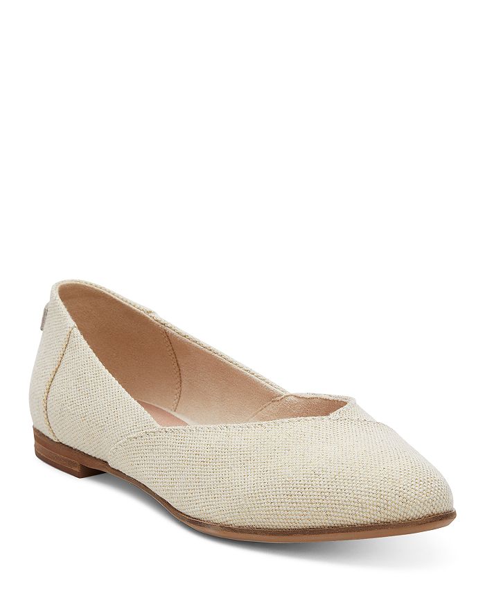 TOMS Women's Juttin Neat Slip On Almond Toe Flats | Bloomingdale's