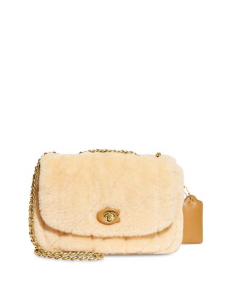 COACH Pillow Madison Quilted Shearling Medium Shoulder Bag | Bloomingdale's