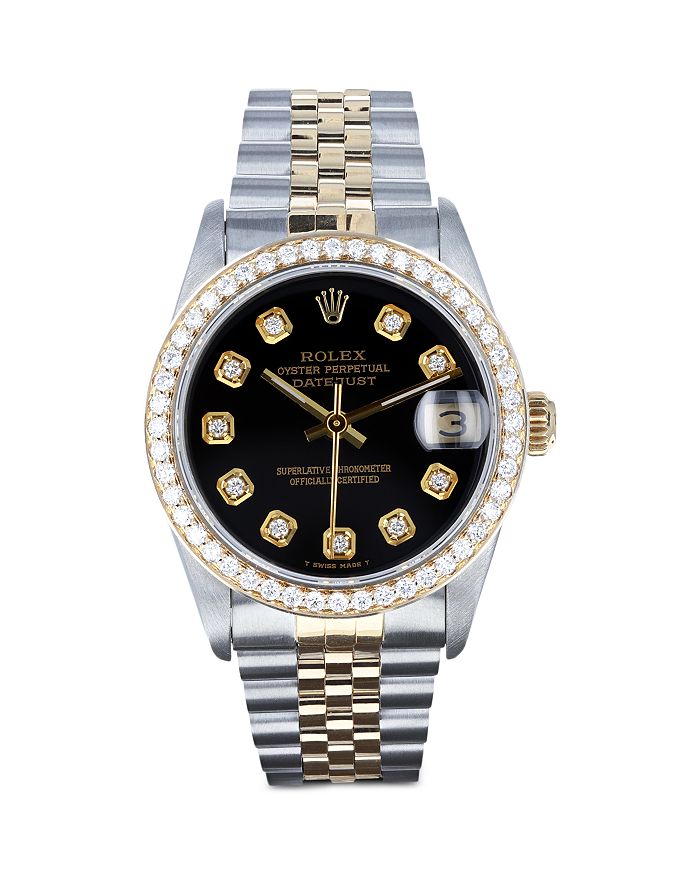 Swiss Crown USA Pre-Owned Rolex 18K Yellow Gold & Stainless Steel Perpetual Datejust Jubilee ...