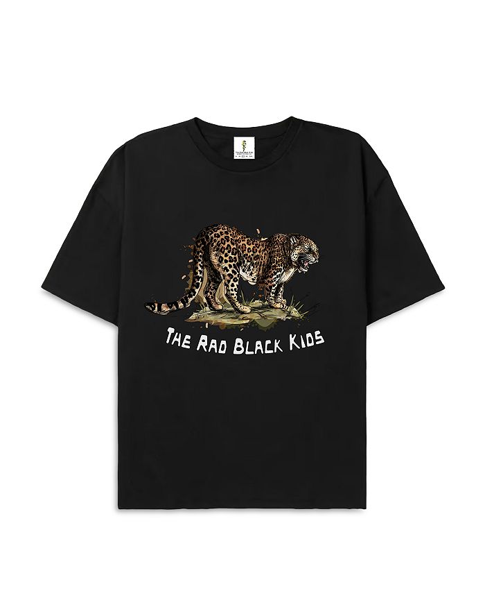 The Rad Black Kids Leopard Graphic Tee | Bloomingdale's