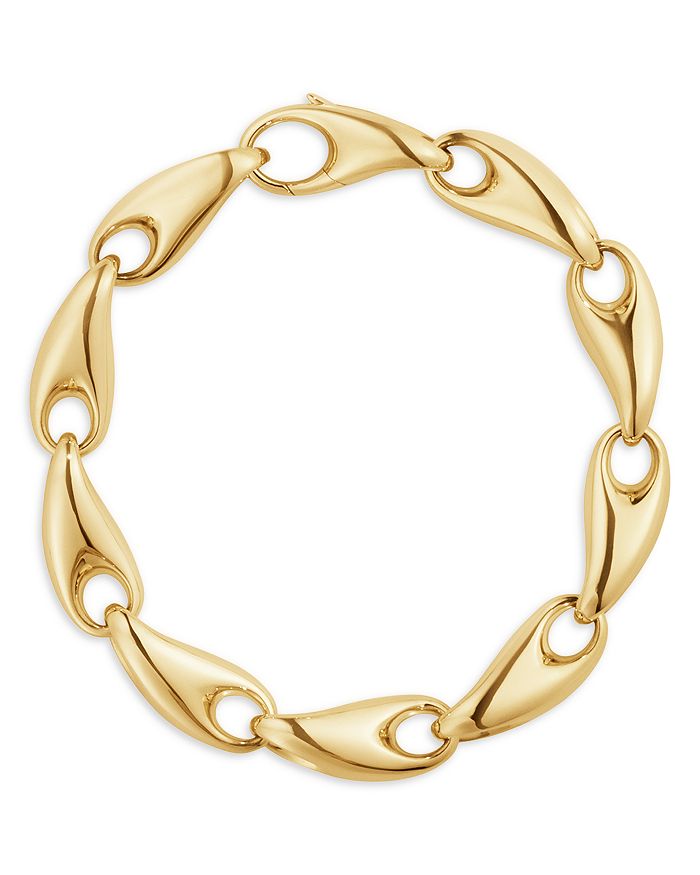 Georg Jensen 18K Yellow Gold Reflect Large Link Bracelet | Bloomingdale's
