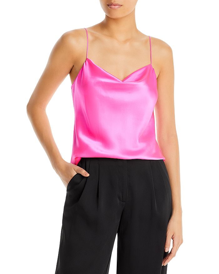 Cinq à Sept Marta Cowl-Neck Silk Cami | Bloomingdale's