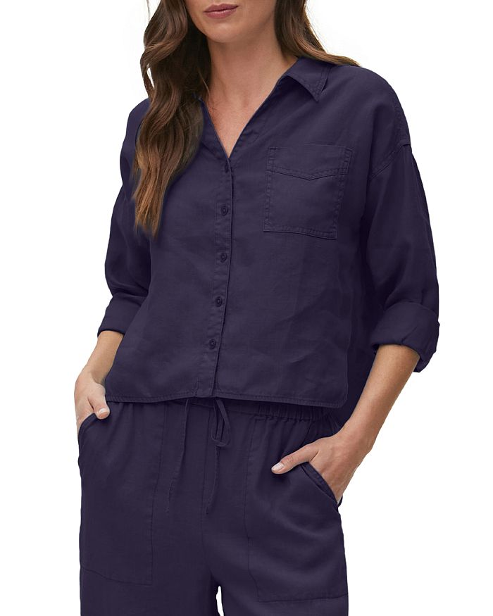 Michael Stars Gracie Linen Shirt | Bloomingdale's