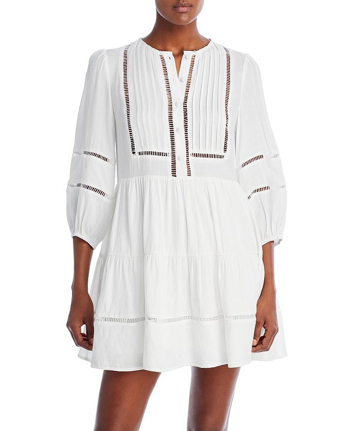 AQUA Tiered Tunic Mini Dress - 100% Exclusive | Bloomingdale's