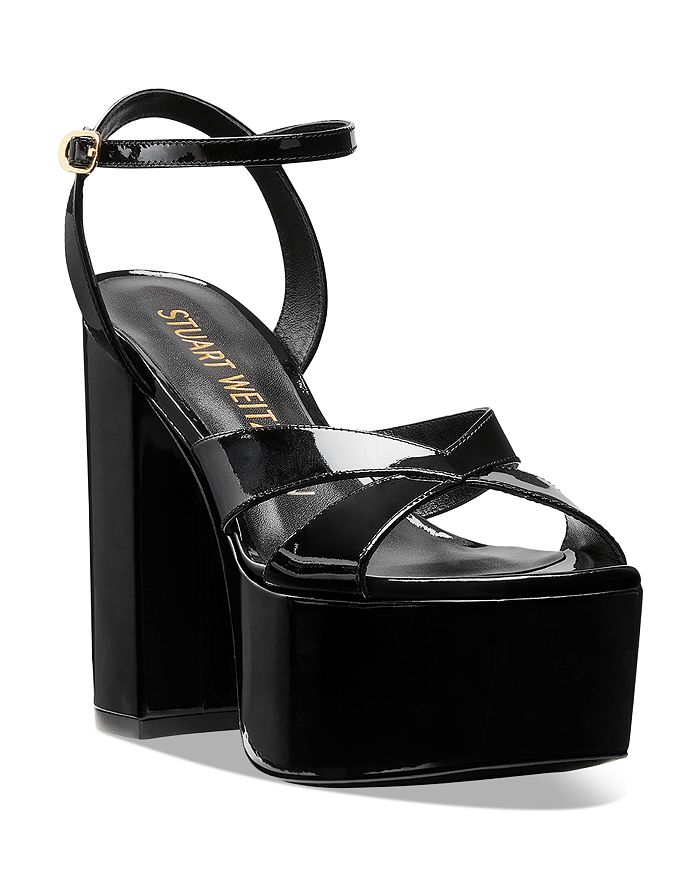 Stuart Weitzman Women's Miami Square Toe High Heel Platform Sandals ...