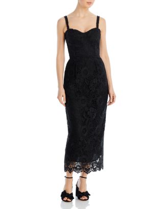 Sabina Musayev Nicolette Embroidered Lace Midi Dress | Bloomingdale's