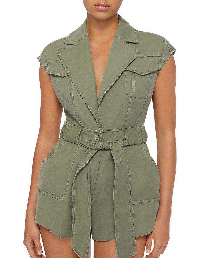 SIMKHAI Carlotta Utility Romper | Bloomingdale's