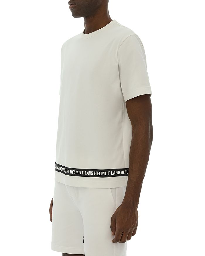 Helmut Lang Short Sleeve Crewneck Logo Tape Tee | Bloomingdale's
