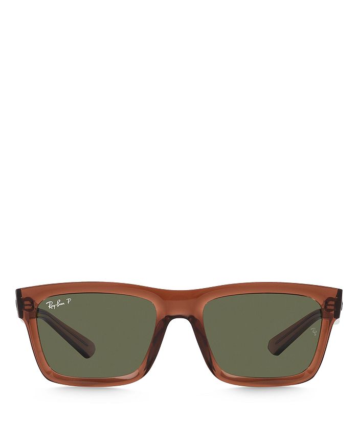 Ray-Ban Warren Polarized Rectangle Sunglasses, 57mm | Bloomingdale's