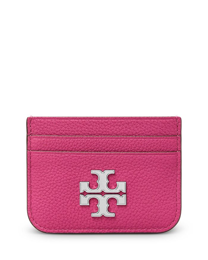 Tory Burch Eleanor Pebbled Card Case | Bloomingdale's
