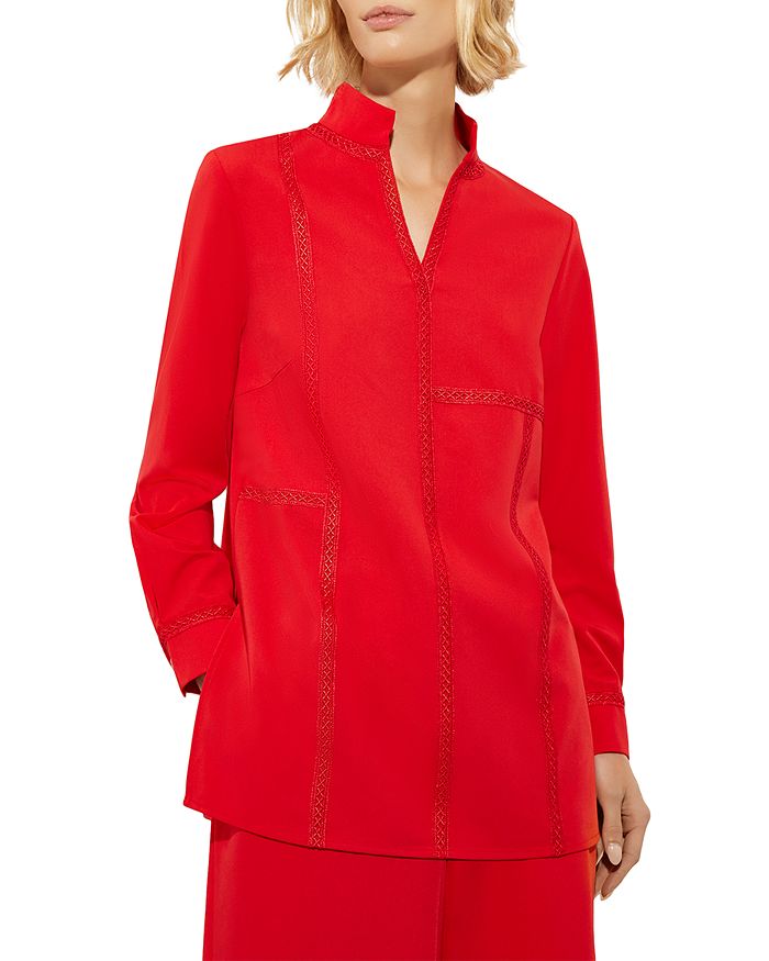 Misook Lace Inset Tunic | Bloomingdale's