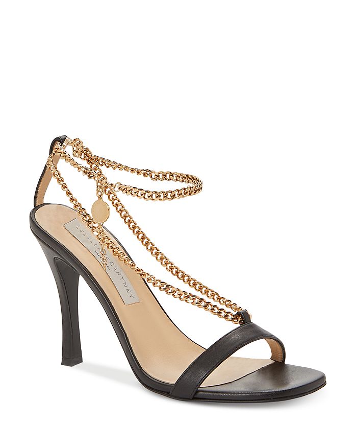 Stella McCartney Women's Stella Chain Strappy High Heel Sandals ...