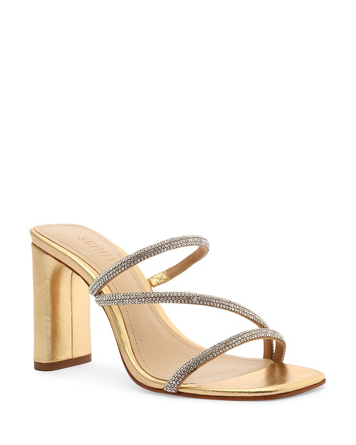 SCHUTZ Women's Chessie Bright Square Toe High Heel Sandals | Bloomingdale's