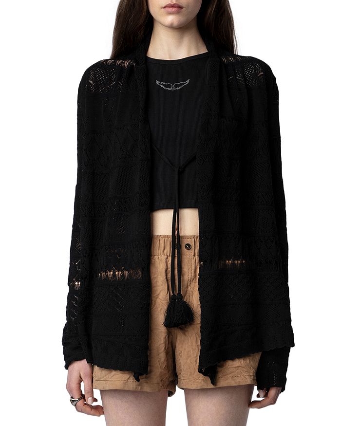 Zadig & Voltaire Isao Pointelle Cardigan | Bloomingdale's