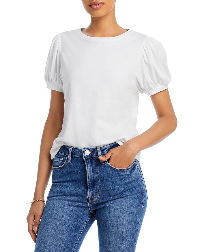 PAIGE Matcha Puff Sleeve Tee | Bloomingdale's