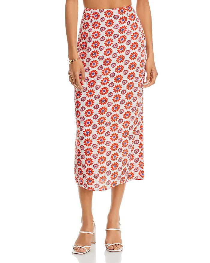 RHODE Amy Printed Midi Skirt | Bloomingdale's