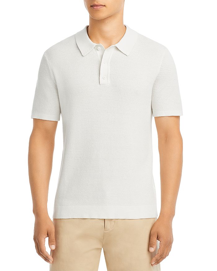 Onia Cotton Textured Knit Polo Shirt | Bloomingdale's