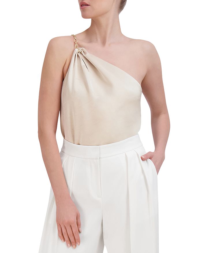 BCBGMAXAZRIA One Shoulder Thong Bodysuit | Bloomingdale's