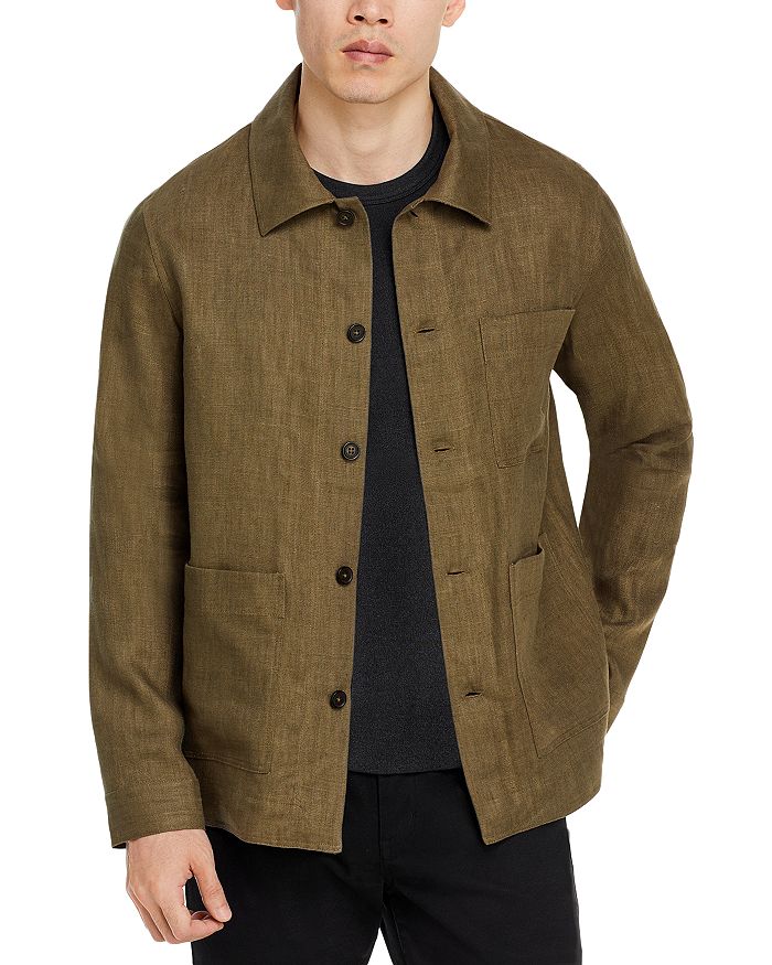NN07 Olav 1196 Linen Shirt Jacket | Bloomingdale's