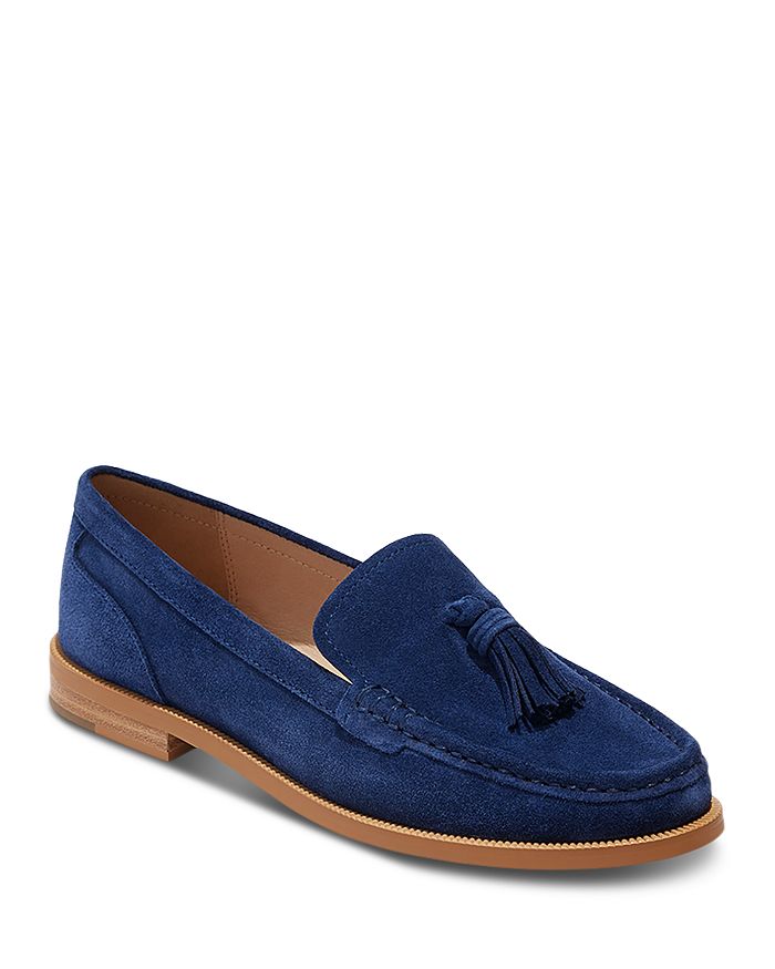 Jack Rogers Women's Hunley Suede Tassel Loafer Flats | Bloomingdale's