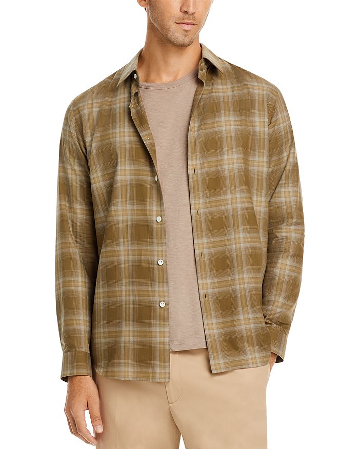 Theory Irving Shade Flannel Shirt | Bloomingdale's