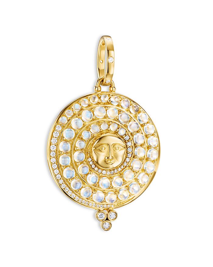 Temple St. Clair 18K Yellow Gold Blue Moonstone & Diamond Lunar Glow ...