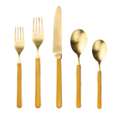 Click here for Mepra Fantasia Ice Oro 20 Piece Flatware Set prices