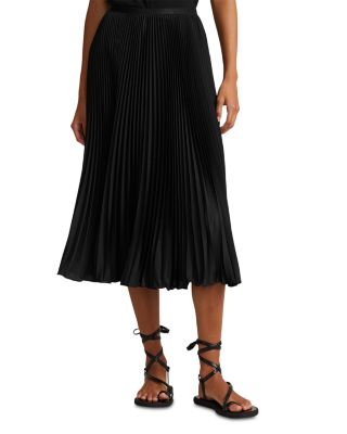 Ralph Lauren Pleated Georgette Skirt Bloomingdale s Women