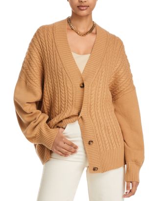 FRENCH CONNECTION Babysoft Cable Knit Cardigan | Bloomingdale's